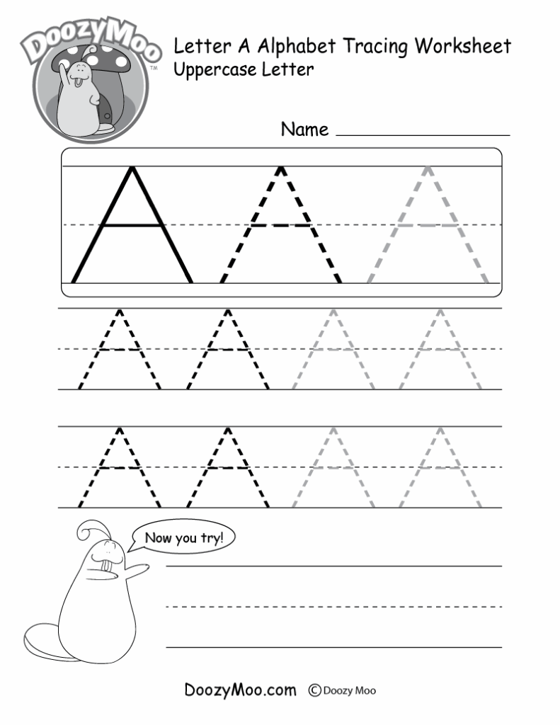 Free Printable Tracing Capital Letter Worksheets - Printable Worksheets