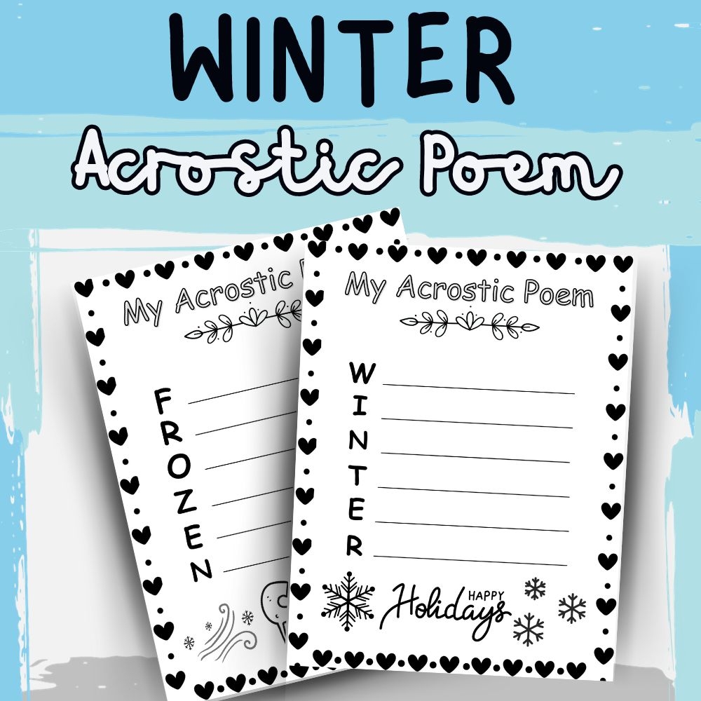Acrostic Poem Worksheet Free Printable - Printable Worksheets