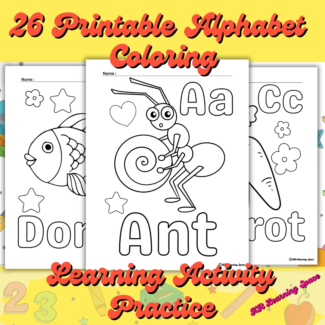 Free Printable Alphabet Coloring Worksheets - Printable Worksheets