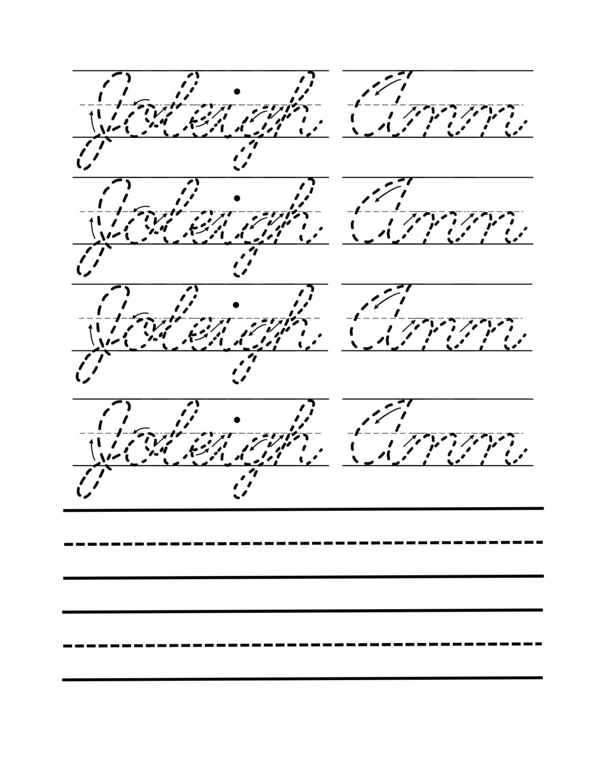 Cursive Worksheets Free Printable Name - Printable Worksheets