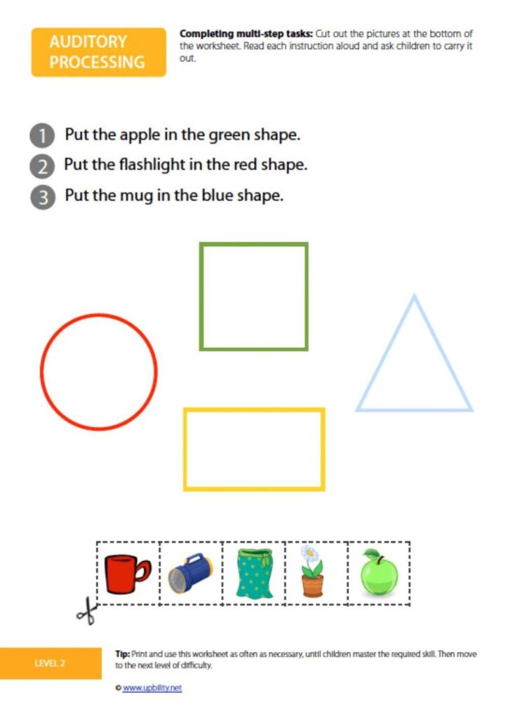 Printable Free Auditory Memory Worksheets - Printable Worksheets