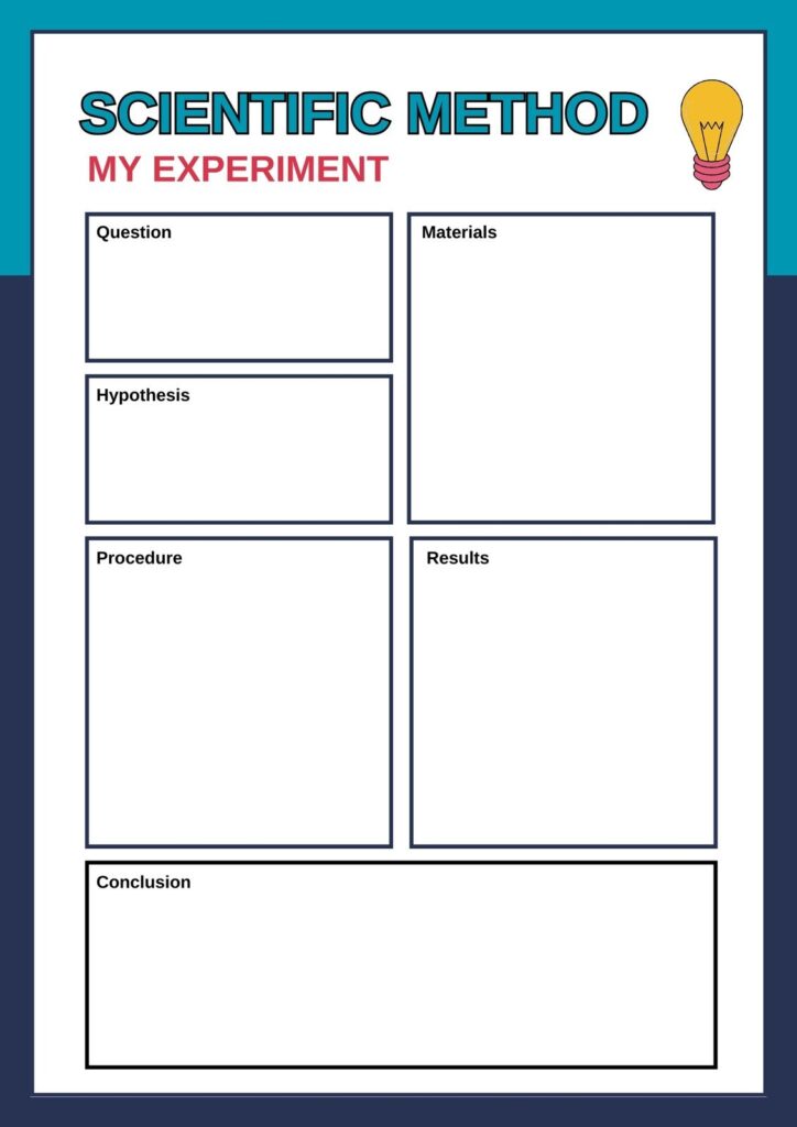 Free Printable Science Experiment Worksheets - Printable Worksheets