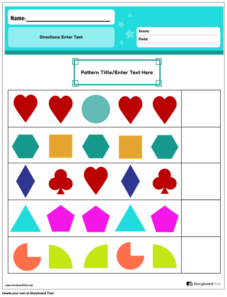 Free Printable Repeating Patterns Worksheets - Printable Worksheets