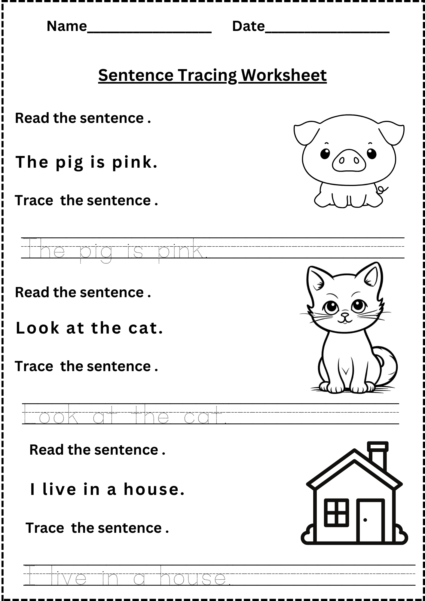 Free Printable Sentence Writing Worksheets - Printable Worksheets